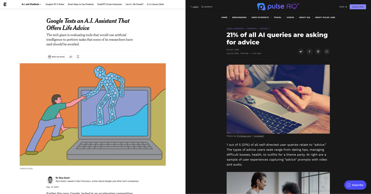 AI Advice: Google Going For It